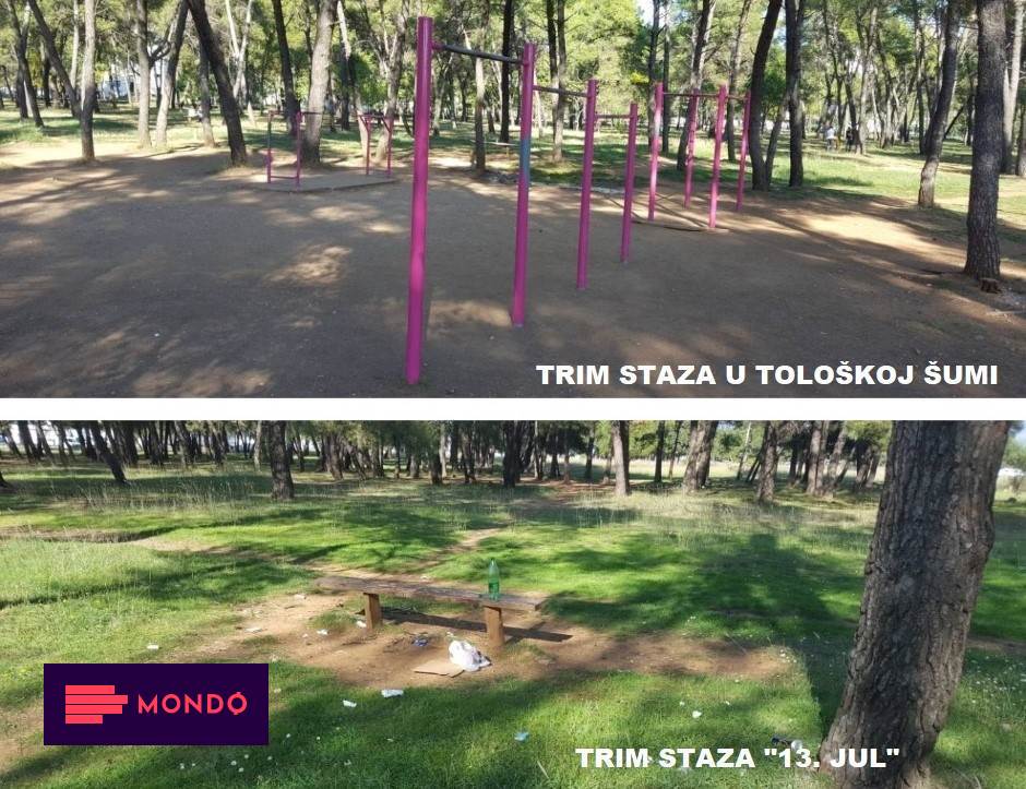 Razlike između dvije podgoričke trim staze! (FOTO) | Info | Društvo