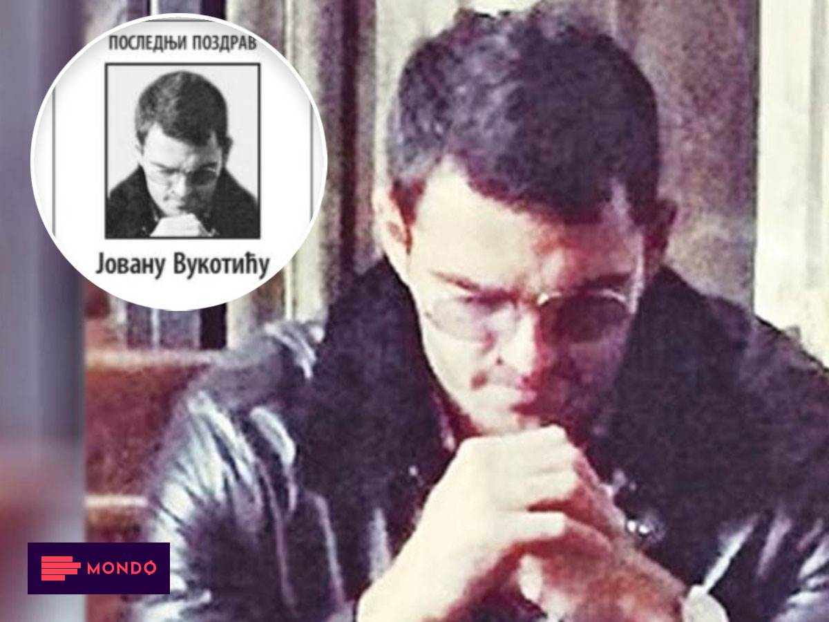 Jutros se pojavila misteriozna čitulja ubijenom Jovanu Vukotiću. | Info ...