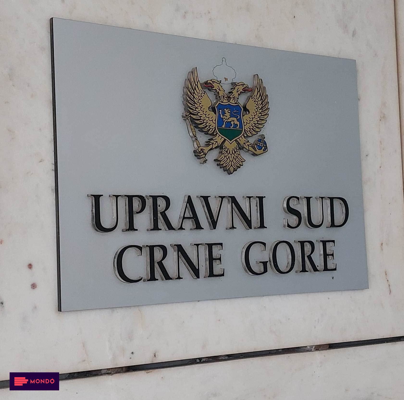upravni sud crne gore predate tuzbe | Info | Crna hronika