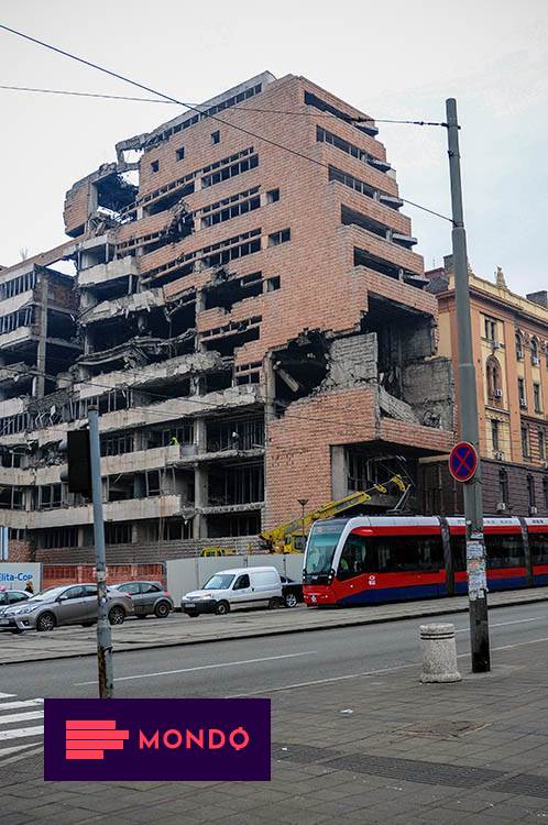 Bombardovana zgrada Generalštaba Vojske Jugoslavije. | Info | Region