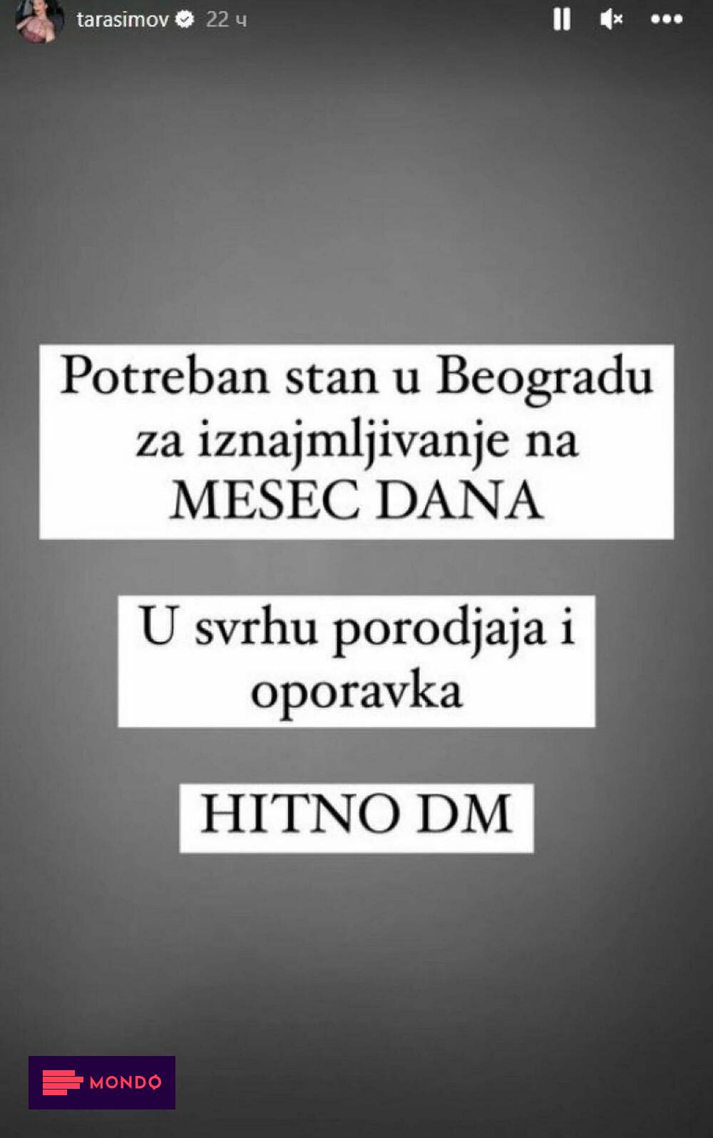 Tara Simonov nema gdje kad izađe iz bolnice | Magazin | Zvijezde i tračevi