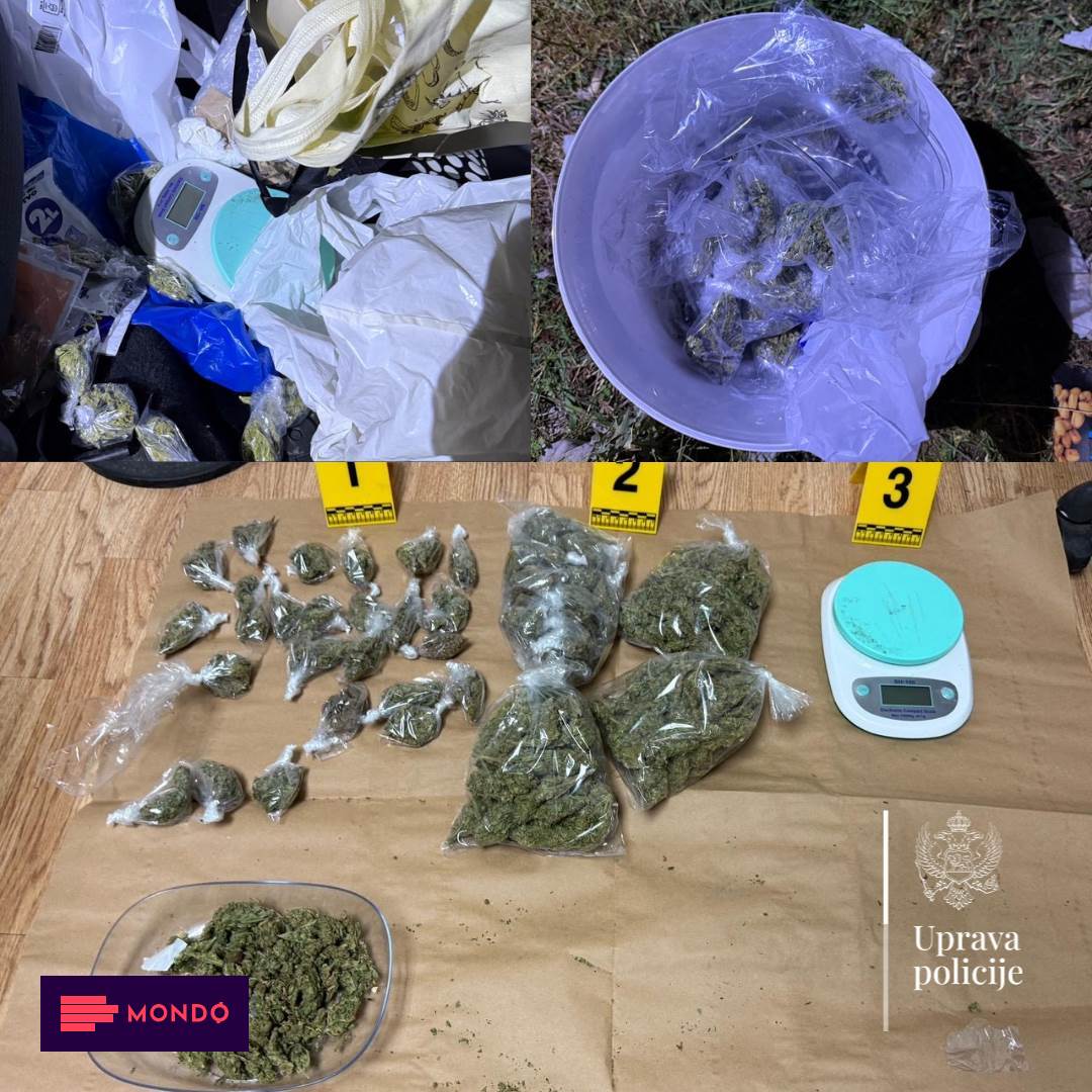 Bar: Uhapšene dvije osobe, oduzeto skoro 600 grama marihuane | Info ...